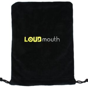 LOUDmouth Soft Velvet Studio Microphone Carry Bag | Podcast Mic Pouch Dust Cover with Drawstring | Protect from Dust, Dirt, Scratches | 12" x 8.5"