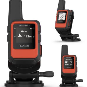 Wearable4U - Garmin inReach Mini 2 Marine Bundle, Compact Satellite Communicator, Portable Boating Handheld with Power Bundle