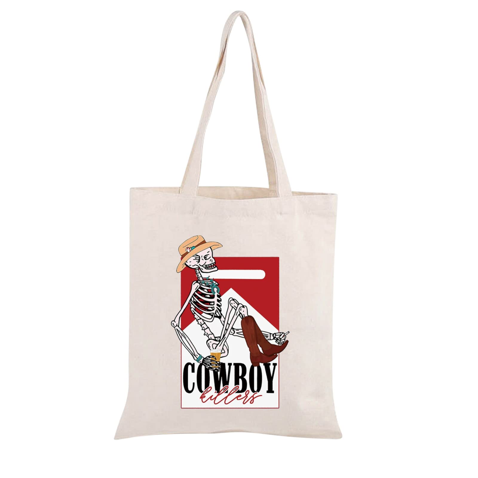 BLUPARK Cowboy Killers Tote Bag Western Cowgirl Gift Western Women Canvas Tote Bag Rodeo Vintage Western Gifts Western Shopping Bags (Cowboy killers Tote bag)