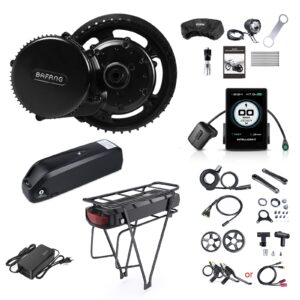 bafang bbs02b 48v 750w ebike conversion kit : mid drive electric bike motor with p860c display & 44t chainring for mountain bicycle road bicycles commuter bikes - no battery