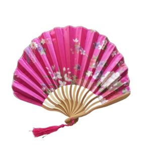 zaego chinese fan hand held fans silk bamboo folding fans chinese style for church wedding gift vintage home decor japanese fan ( color : e )