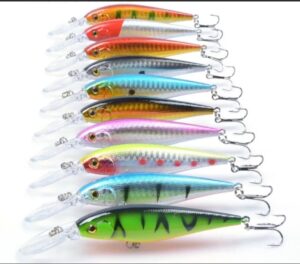 crankbaits minnow fishing lures wobbler 10pack lot