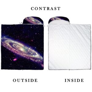 Sleeping Bag Sleep Bag Vintage Galaxy Space Stars Cover Mat for Travel Camping Hiking Women Men Adult 3 Seasons Cold Warm Weather