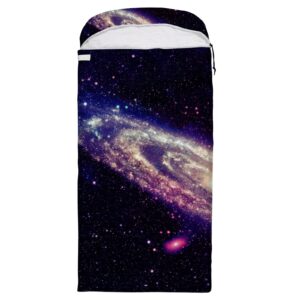 sleeping bag sleep bag vintage galaxy space stars cover mat for travel camping hiking women men adult 3 seasons cold warm weather