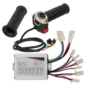 ritoeasysports 24v 500w brush controller with lcd display electric quantity throttle handle universal kit