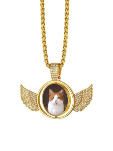 richsteel personalized photo picture pendant necklace gold plated image print custom jewelry