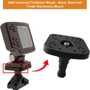 BLKGJTF 0368 Universal Fishfinder Mount - Black, Boat Fish Finder Electronics Mount, Fish Finder Mount