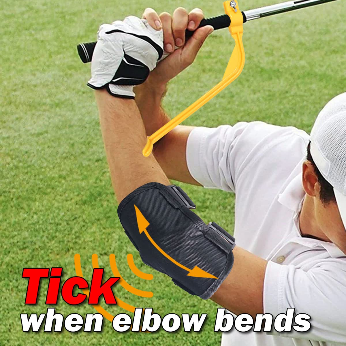 Golf Hitting Training Elbow Aid Corrector, Outdoor or Indoor