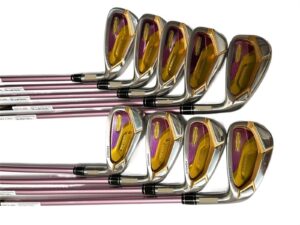 enemo women golf clubs 4 star honma beres s-07 full set driver + fairway woods + irons + putter l flex graphite shaft with head cover