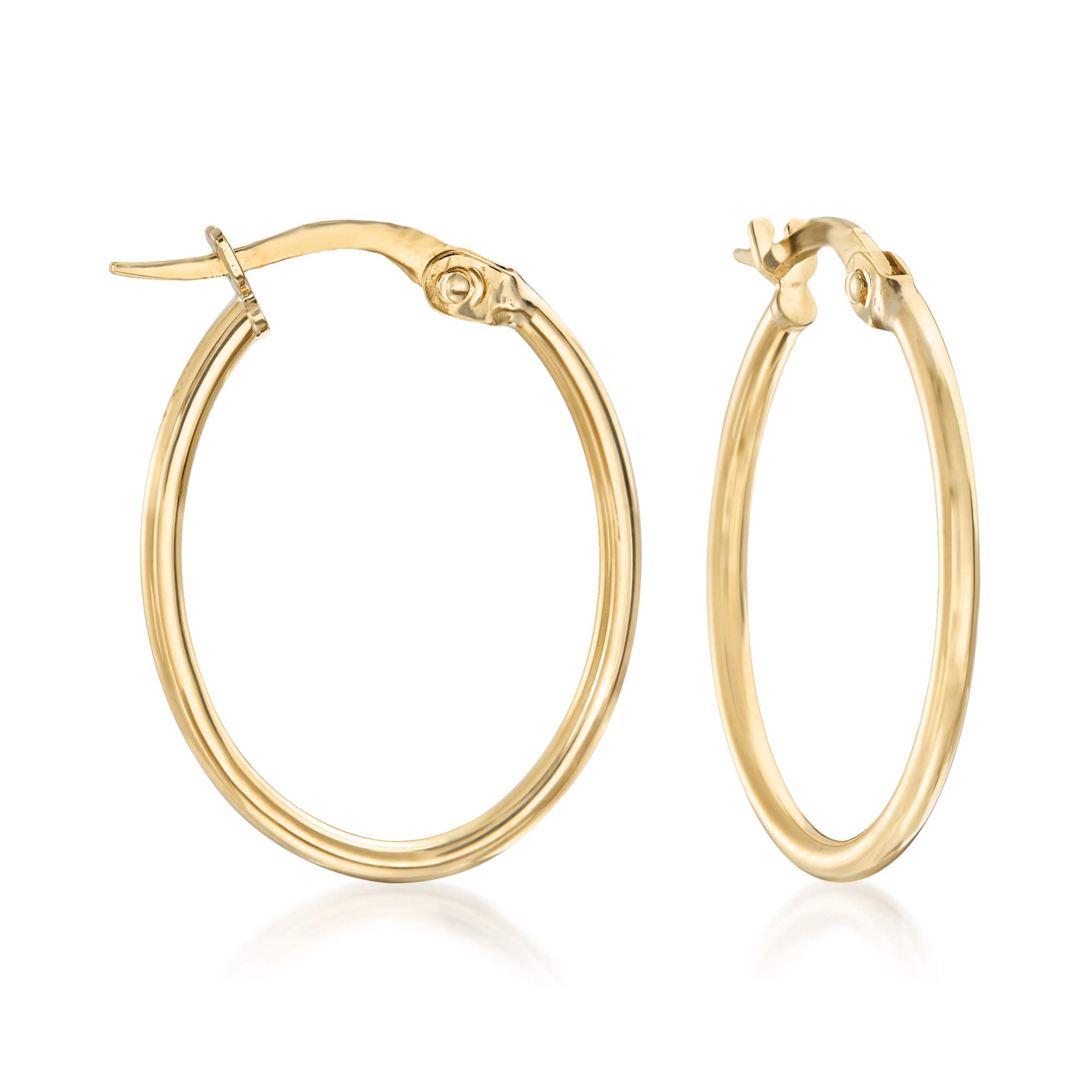 Ross-Simons Italian 18kt Yellow Gold Oval Hoop Earrings