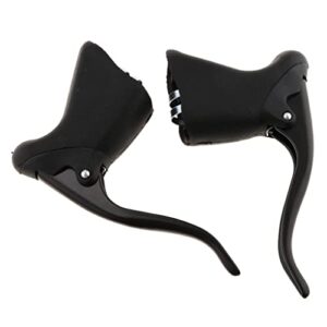 barenx 1 pair alloy road bike racing brake lever replacement black