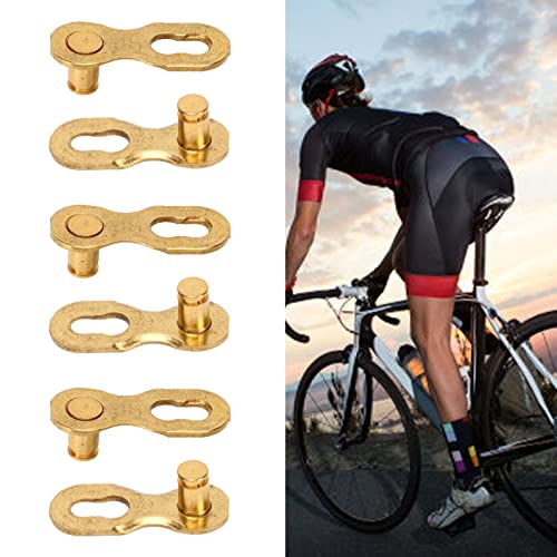 Bike Missing Chain Link, Bike Mechanical Repair Kit 10 Pairs Of 9 Speeds Reusable Gold Bike Msising Chain Link Manganese Steel Bike Owner Connected Chain Link Used For Mountain Biking Road Bikes