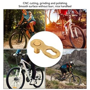 Bike Missing Chain Link, Bike Mechanical Repair Kit 10 Pairs Of 9 Speeds Reusable Gold Bike Msising Chain Link Manganese Steel Bike Owner Connected Chain Link Used For Mountain Biking Road Bikes