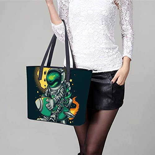 Womens Handbag Rocket Leather Tote Bag Top Handle Satchel Bags For Lady