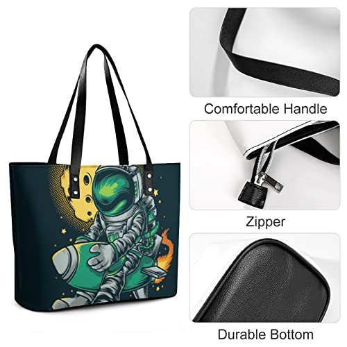 Womens Handbag Rocket Leather Tote Bag Top Handle Satchel Bags For Lady