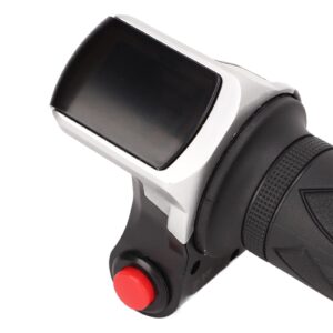 Yuecoom E Scooters Throttle Grip, Waterproof Adjustable Electric Bike Speed Governing Transfer Handle with LCD Display