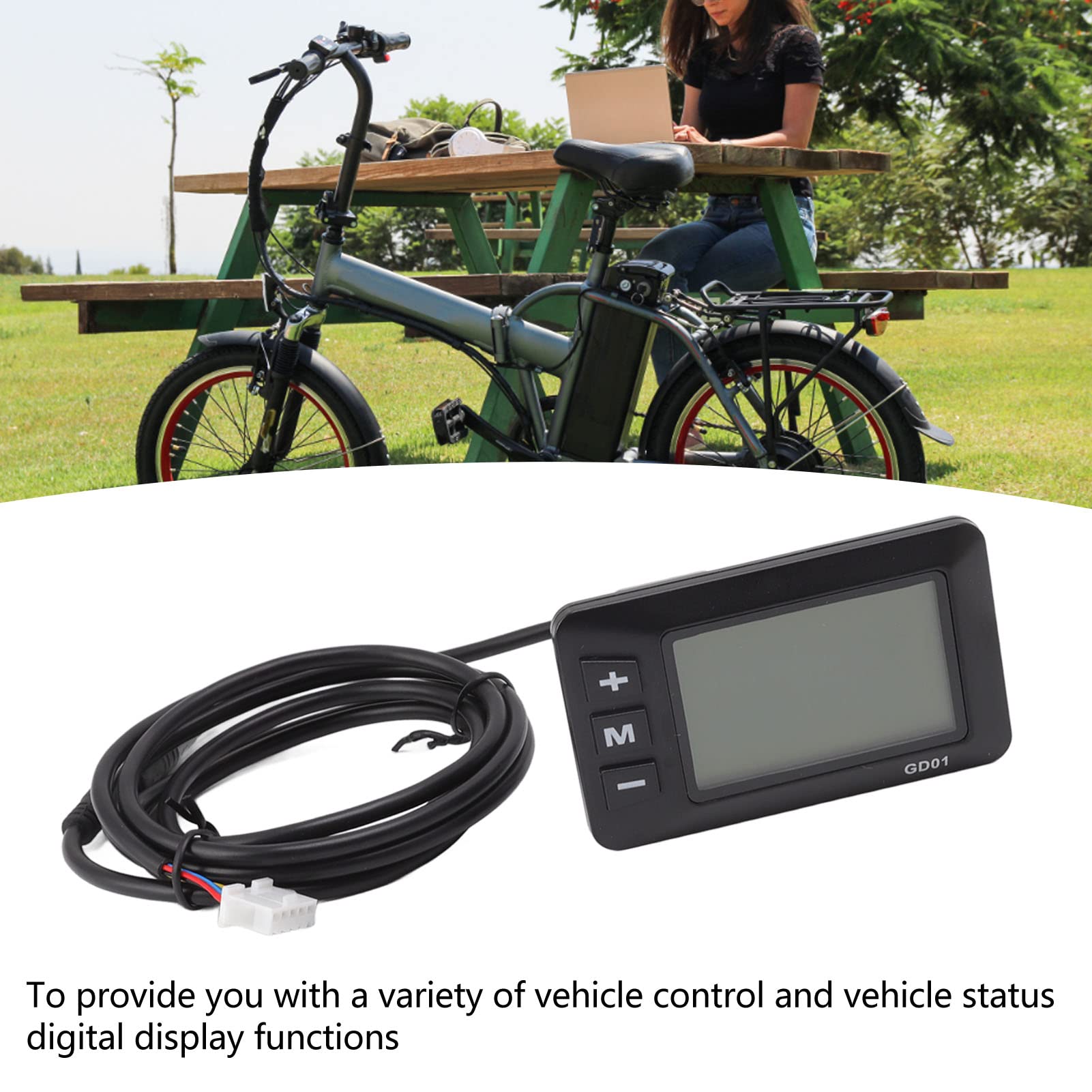 Sorandy Electric LCD Display, 24V 36V 48V Electric Scooter Control Panel, Display Panel Modification Accessories