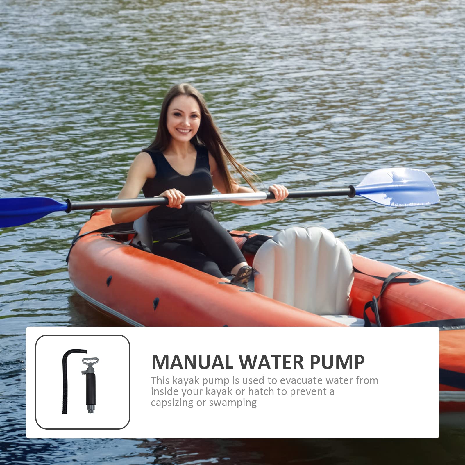 1 Set Kayak Water Pump Hand Water Pump Boat Accessories Marine Bilge Pumps for Boats Kayaks Hand Pump Bilge Pump Manual Water Pump for Kayak Hand Pump for Kayak Eva