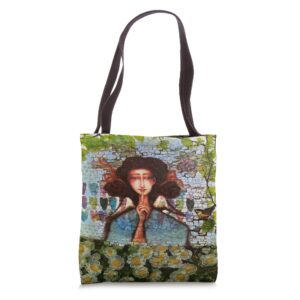 original art of angel of trust for parents tote bag