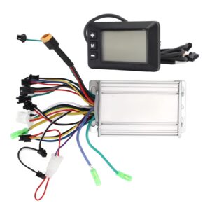 alomejor 36v 48v 60v electric motor brushless controller kit clear lcd display panel 350w 450w for scooter