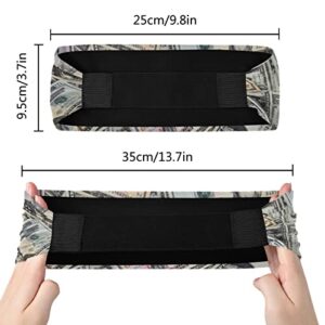 Unisex Workout Headbands Dollars-Money-Cash-Pattern Elastic Yoga Sweatband Stretchy Sports Hairband