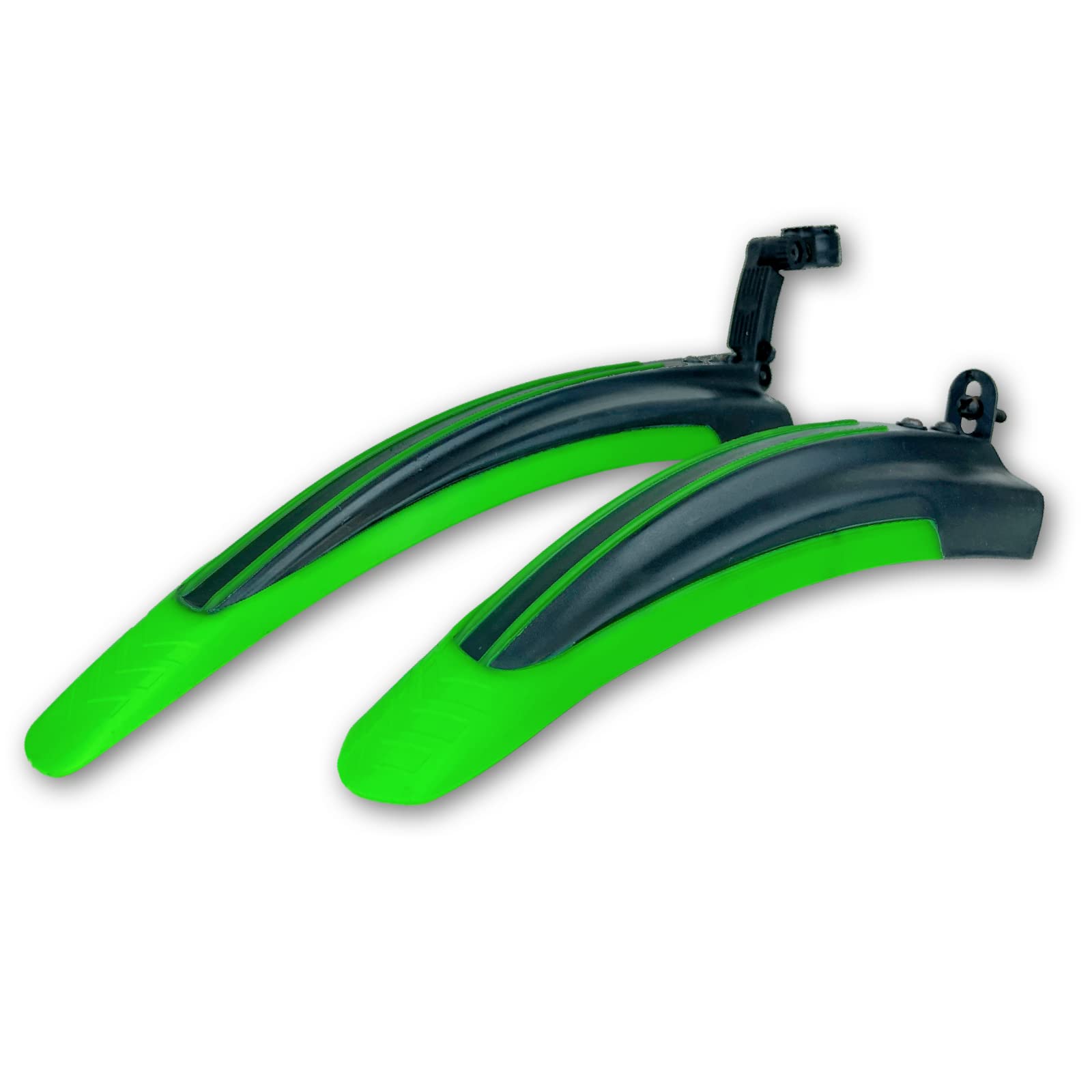 RNX Green Mountain Bike Mud Guard Front and Rear Fenders Set, Wide, Universal, Adjustable