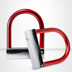 DULASP Anti-Theft Lock Bike U Lock Heavy Duty U Lock with Keys for Bikes Electric Bikes and Scooters Internal Bicycle U-Shaped Lock