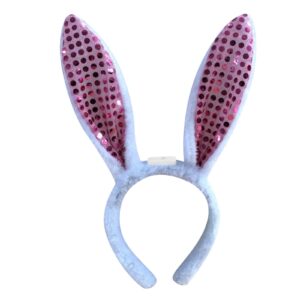 easter day rabbit ear headband for women kids plush bunny ears hair bands funny cute soft easter party favors cosplay birthday decoration hair accessory headwear for holiday adult children photo props