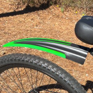 RNX Green Mountain Bike Mud Guard Front and Rear Fenders Set, Wide, Universal, Adjustable