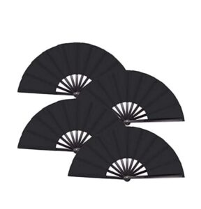 zaego chinese fan 4 packs chinese tai chi folding fan, men and women, performance, dance, decoration fan japanese fan