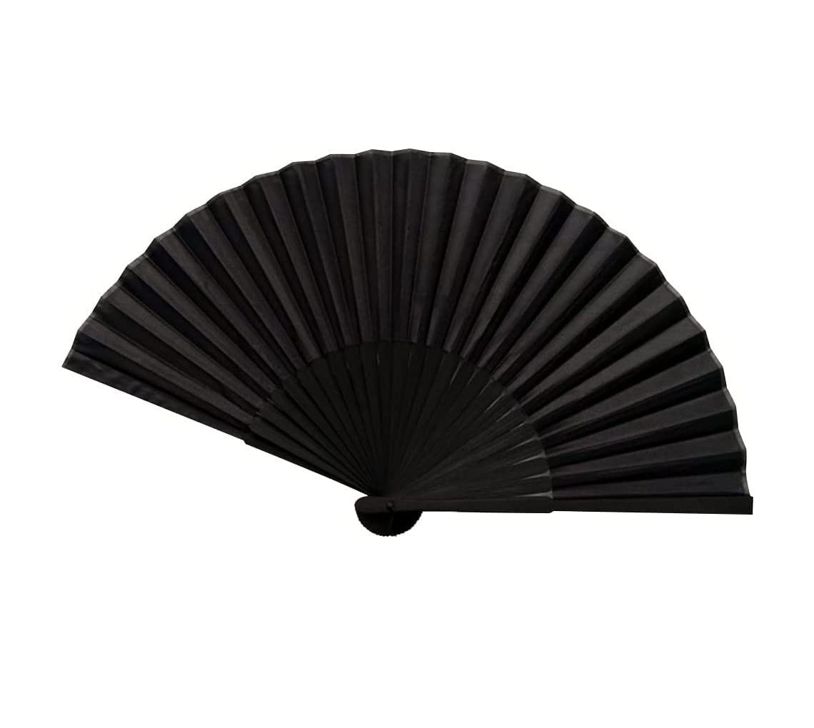 ZAEGO Chinese Fan 2 Pieces Silk Cloth Folding Fan Antiquity Folding Fan Chinese Style Ornamental Prop Fan Handheld Folding Fan Japanese Fan