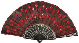 chinese fan chinese style dance wedding party lace silk folding hand fan decorative craft fan japanese fan (color : onecolor, size : 23cm)