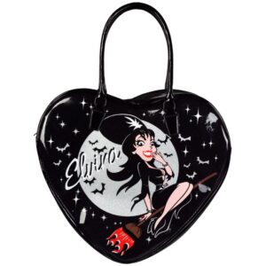 kreepsville 666 elvira mistress of the dark bewitched sparkle heart handbag large purse