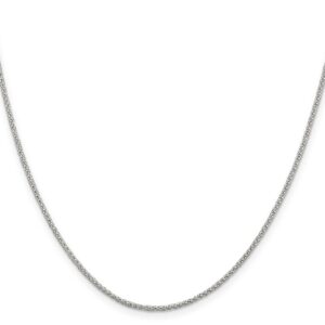 sterling silver 1.6mm corona chain - length 20"