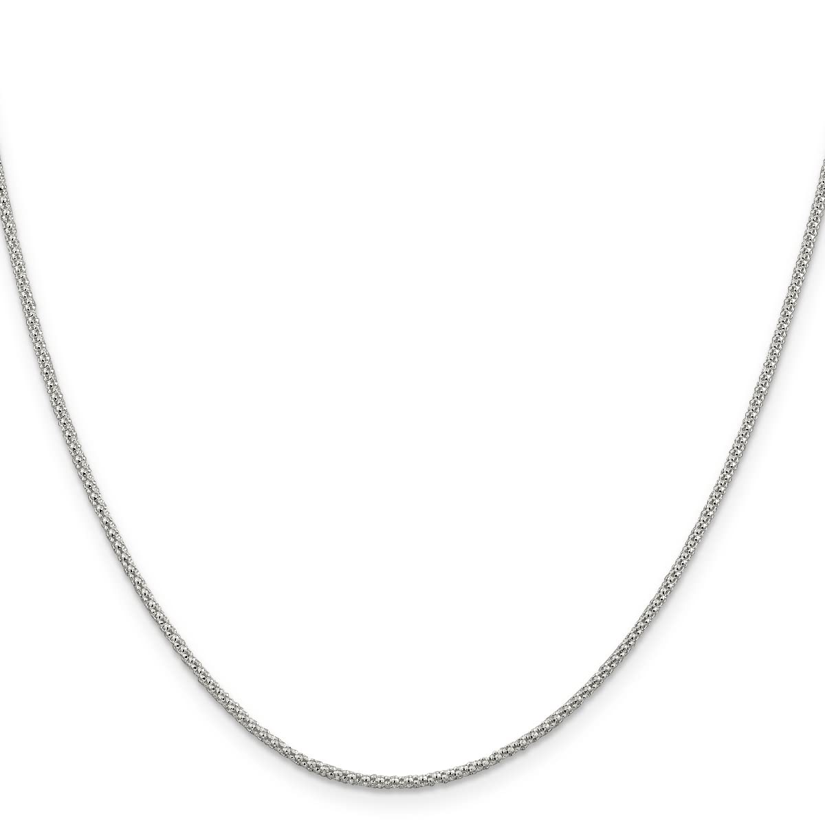 Sterling Silver 1.6mm Corona Chain - Length 20"