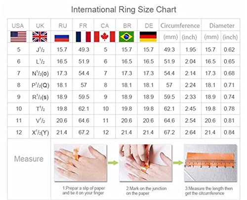 ZHANGLM 2PCs Square Diamond Rings for Women,Exquisite Zirconia Couple Ring Set Engagement Wedding Jewelry Birthday Mother's Day Valentine's Day Gifts for Mom Girlfriend Wife Daughter