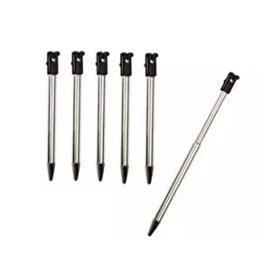 6-piece stylus pack for nintendo 3ds (black-6pcs)