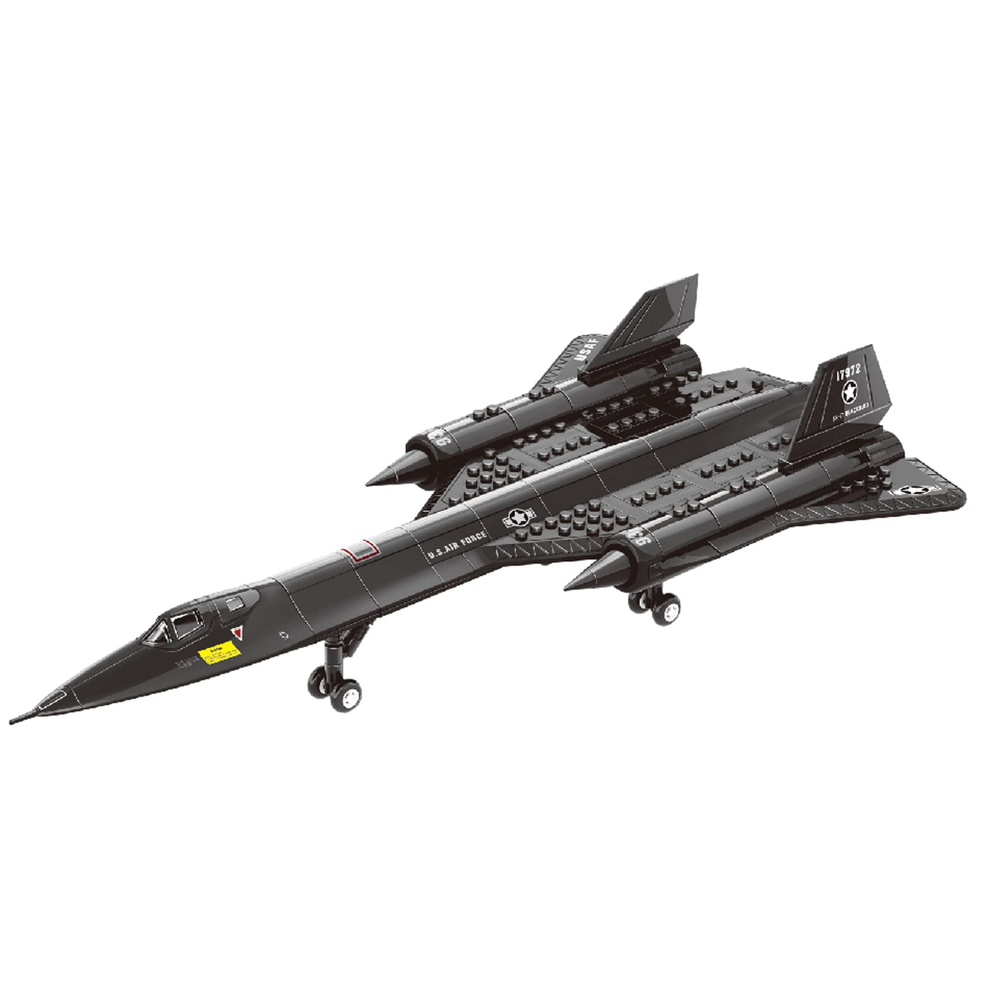 Gonli Stem Army Toys US Air Force SR-71 Reconnaissance Aircraft Building Blocks Sets for Boys Fighter Jet Building Toys Gifts for Kids(183pieces)