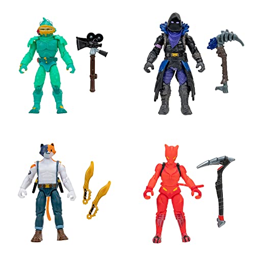 Fortnite FNT0988 FNT - 4 Figure Pack (Micro Legendary Series) (Squad Mode) (C1S3), Multi