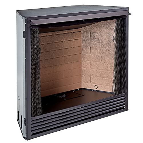 ProCom 36in. Universal Ventless Firebox Insert - Zero Clearance Design - Model# PC36VFC, Black