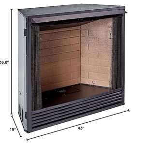 ProCom 36in. Universal Ventless Firebox Insert - Zero Clearance Design - Model# PC36VFC, Black