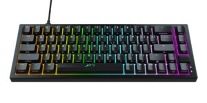 xtrfy k5 compact gaming keyboard rgb wired us layout (black)