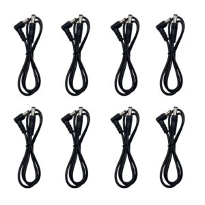 pigtone 60cm guitar effect pedal cable power supply 2.1 mm cord (8 pack)