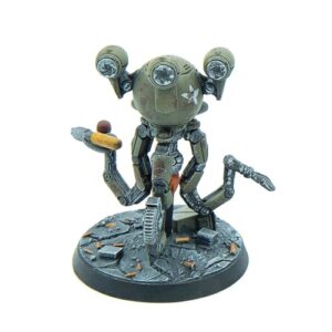 Modiphius Entertainment: Fallout: Wasteland Warfare | Robots: Mister Handy Pack - 3 Figures, Unpainted 32mm Multi-Part Resin Miniatures & Bases, RPG