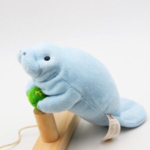 okidg 7inch Simulation Manatee Plush Toy Lifelike Sea Cow Stuffed Animal Doll