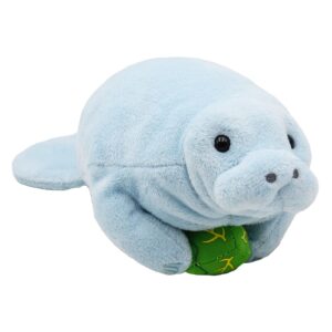 okidg 7inch simulation manatee plush toy lifelike sea cow stuffed animal doll