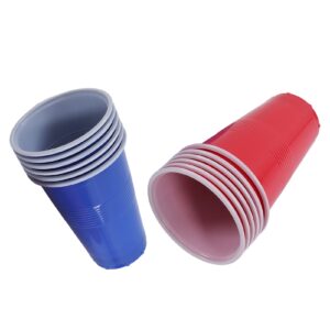 CUTULAMO Beer Pong Game Set, Smoothing Edges Cup Pong Game Set for Holiday Parties