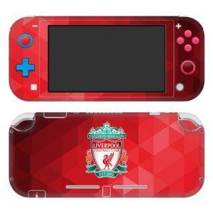 head case designs officially licensed liverpool football club crest red geometric art matte vinyl sticker gaming skin decal cover compatible with nintendo switch lite