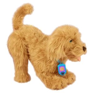 My Fuzzy Friend Moji Interactive Labradoodle - Plush Dog Toy for Boys and Girls, Loveable and Lifelike Companion Pet , Brown