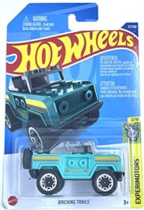 hot wheels 2022 - bricking trails - experimotors 2/10 [teal] - #27/250